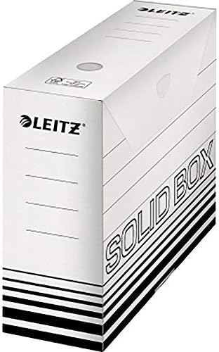 Leitz Solid Box Archiv-Schachtel, 100 mm Rückenbreite, A4 Faltkarton ...