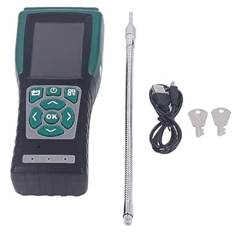 0 to 50ppm Gas Detector 5VDC Handheld Gas Tester with 3.5in TFT Color ...