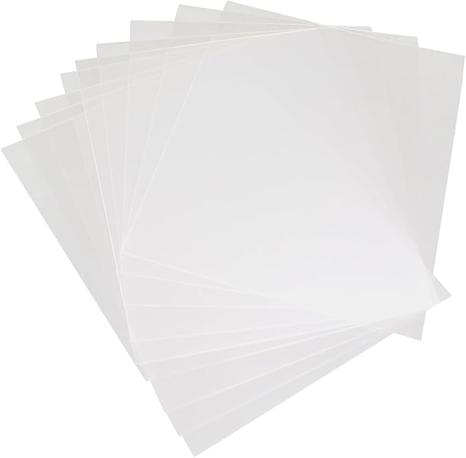 Stencil Paper Transparent, 10Pcs Acetate Sheets Mylar Sheets Acetate ...
