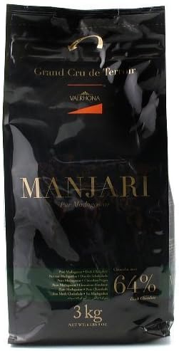 Amazon.com: Valrhona Dark Chocolate - 64% Cacao - Manjari Grand Cru - 6 ...