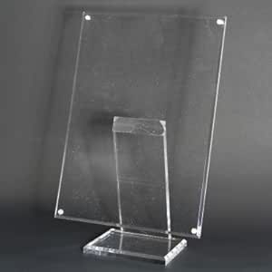 Acrylic Poster Display Stand (ADPFS-A4) : Amazon.co.uk: Stationery ...
