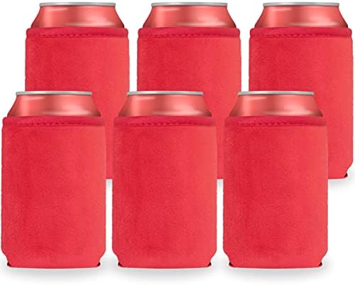 Amazon.com: Casa-Eco Faux Fur Blank Beer Can Coolers, Soft Plush ...