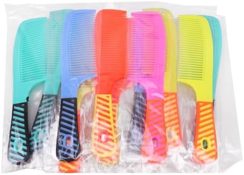Amazon.com : 15pcs Comb with Handle Colorful Styling Handle Comb Set ...