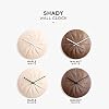 Shady walnut wall clock (white) : Amazon.co.uk: Home & Kitchen