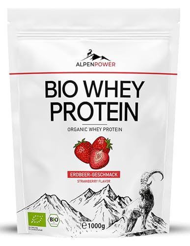 Alpenpower BIO WHEY Protein Erdbeere 1 kg Test: Natürlichkeit trifft ...