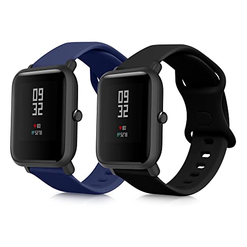 kwmobile Silicone Bands Compatible with Huami Amazfit Bip S/Bip S Lite ...