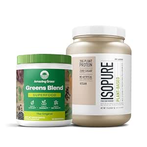 Amazon.com: Bundle of Amazing Grass Greens Superfood Powder: Original ...