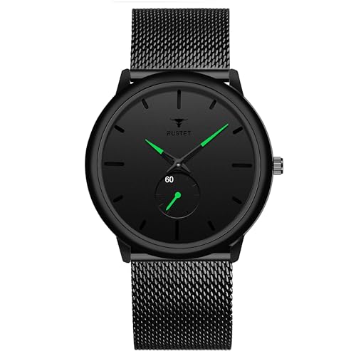 RUSTET Mens Watches Ultra-Thin Minimalist Waterproof - Fashion Wrist ...