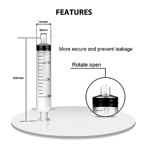 Snapklik.com : 10 Pack 30ml Syringes Luer Lock