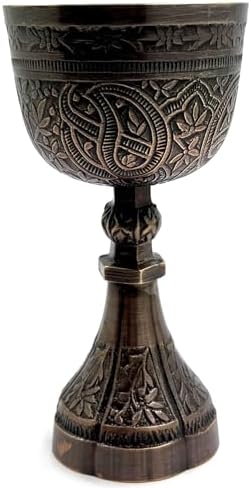 Amazon.com | Morcomart Handmade Brass Wine Chalice Goblet Cup Medieval ...