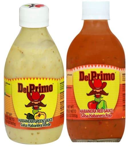 Amazon.com: Del Primo Salsa Sauce Bundle with Habanero Red Salsa(Salsa ...