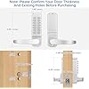 CODACE Mechanical Keyless Entry Door Lock with Handle, Keypad Front ...
