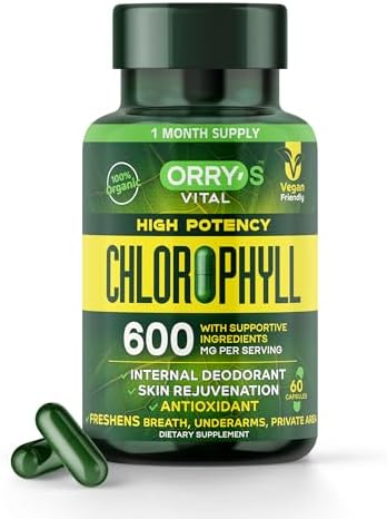 Amazon.com: Orry's Vital Chlorophyll Capsules 600 mg - Natural Internal ...
