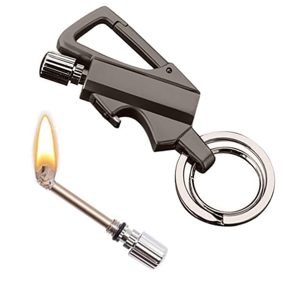 3 in 1 Keychain Lighter | Waterproof Cigarette Flint Lighter + Keyring ...