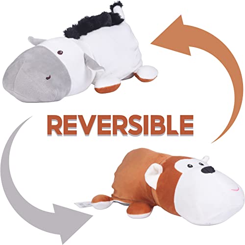 Buy MINISO Reversible Stuffed Animal Doll Plush Toys for Kids 2in1 38CM ...