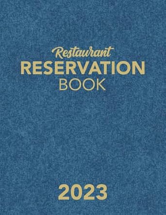 Amazon.com: Restaurant Reservation Log Book 2023: Daily Dated Logbook ...