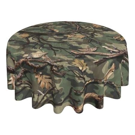 Amazon.com: Sweetshow Military Camouflage Tablecloth Round 60 Inches ...