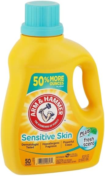 Amazon.com: Arm & Hammer, Detergent HE Plus Fresh Scent Sensitive Skin ...