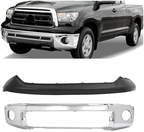 Amazon.com: KUAFU Front Bumper Face Bar+Upper Bumper Cover Compatible ...