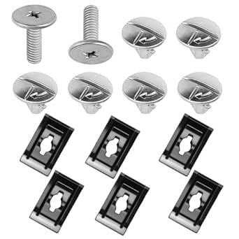Amazon.com: 14PCS Lower Engine Cover Pin Screws & Splash Shield Clips ...