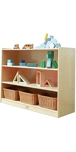 Amazon.com: kidi house Kids Bookshelf and Toy Storage Shelf, Wooden ...