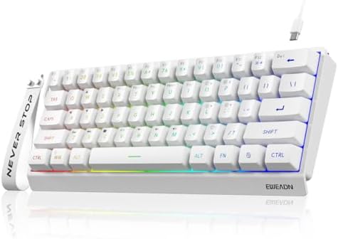 Amazon.com: SEUNKWANG F61 60% Gaming Keyboard Wired, RGB Backlit ...