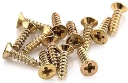 Furniture Hawk Eye Iron Flat Head Self-Tapping Screw 0.5 Inch, 1 Inch ...