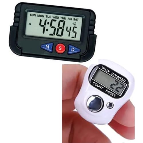 Buy Combo of Mini Digital LED Car Dashboard Office Desk Alarm Clock for ...