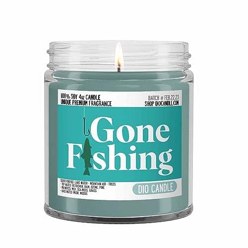 Amazon.com: Fishing Scented Candle - Smells Like Lake Water - Mountain ...