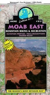 Moab East Mountain Bike Trails Topo Map: unknown author: 9781879866096 ...