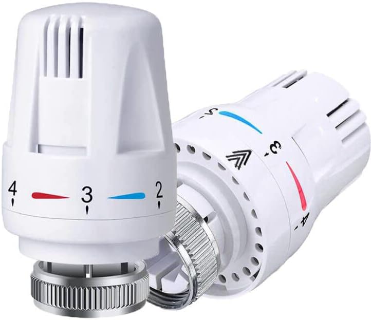 Thermostatic Radiator Valve, 2Pcs Radiator Valve Replacement Head M30 x ...