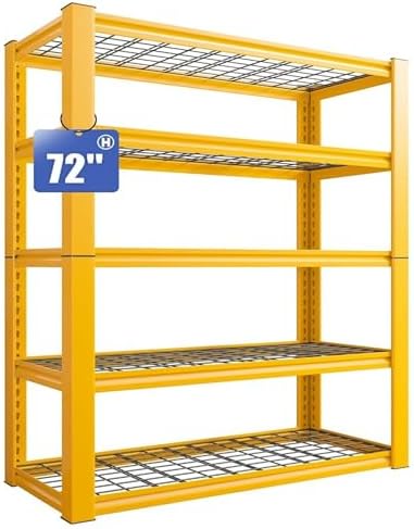 Amazon.com: Gladiator 4-Shelf 60 in. W x 72 in. H x 18 in. D Welded ...