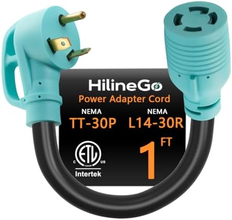Amazon.com: Parkworld 885446 NEMA TT-30P to L14-30R Generator Adapter ...