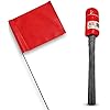 Amazon.com: Red Marking Flags 100 Pack - 4x5-Inch Marker Flags - 15 ...