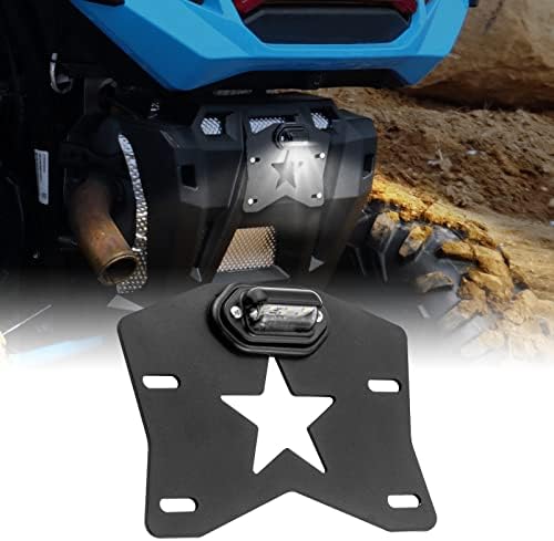 Amazon.com: WeiSen UTV Universal License Plate Bracket with LED Light ...