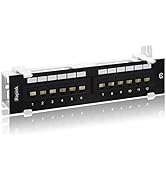 Amazon.com: Rapink Patch Panel 24 Port Cat7 with Inline Keystone 10G ...