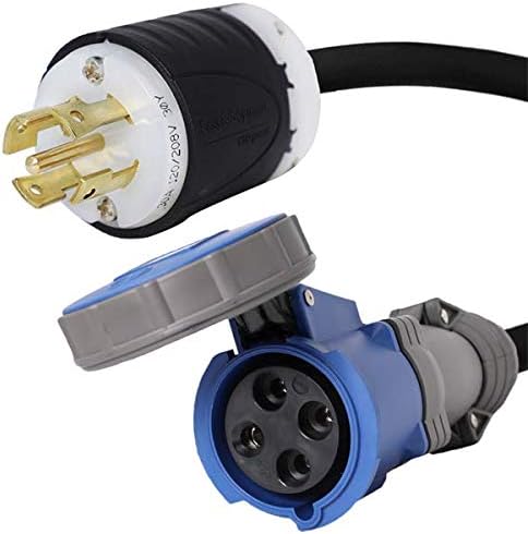 Amazon.com: NEMA L21-30P to 460C9W Plug Adapter - 1 Foot, 30 Amps, 208V ...