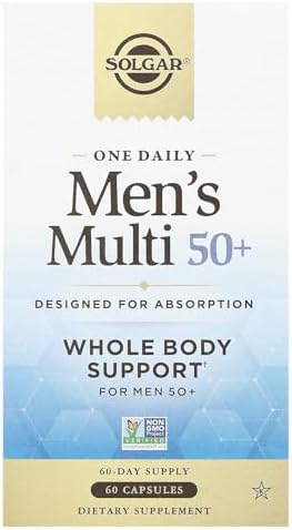 Amazon.com: Solgar One Daily Men's Multi 50+ Whole Body Support for Men ...