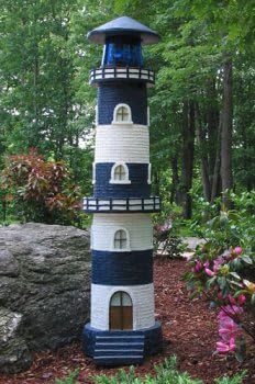 Amazon.com : Lighthouse with Rotating Strobe Light - Blue and White ...