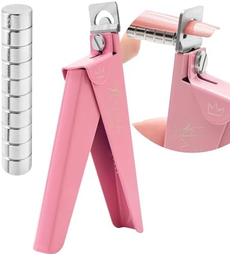 Amazon.com: AmooFro Acrylic False Nail Clippers with Magnets Sizer,Nail ...