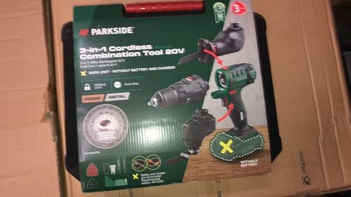 Parkside 4 in 1 20V Cordless Multi Combination Tool Bare Unit Drill ...