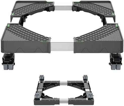 Amazon.com: VEVOR Mini Fridge Stand, 27'' Universal Mobile Base with 4 ...