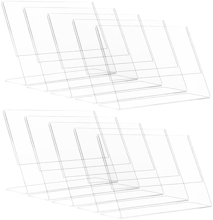 Amazon.com: HESIN 10 Pack Acrylic Sign Holder 3.5x 5 Acrylic Store ...