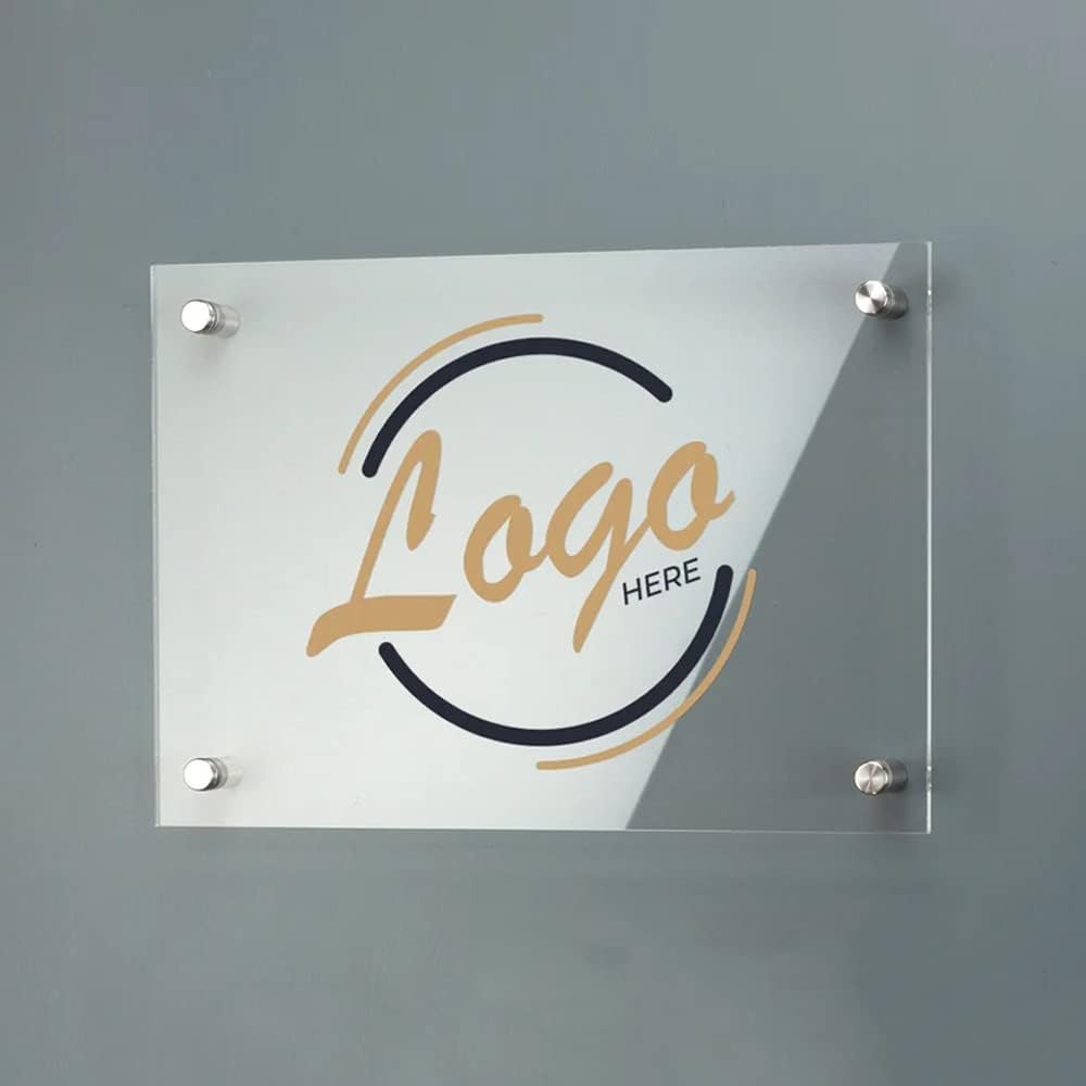 Amazon.com : My4gifts Personalized Floating Acrylic Business Sign ...