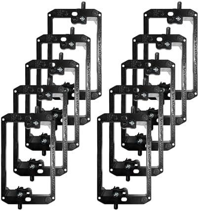 BestMounts - 10 Pack Low Voltage Mounting Brackets 1 Gang Multipurpose ...