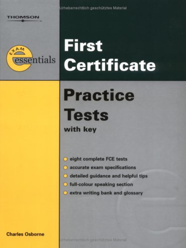 Exam Essentials First Certificate Practice Tests: Osborne, Charles ...