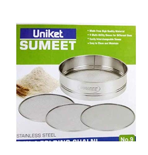 Buy BHATI Stainless Steel Flour Chalni, Spices, Food Strainers, Atta ...