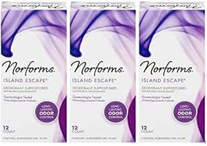 Amazon.com : Norforms Feminine Deodorant Suppositories, Long Lasting ...