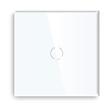 BSEED Touch Light Switch Glass Panel Non-WiFi 1 Gang 1 Way LED Lamp ...