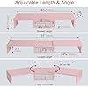 Amazon.com: TEAMIX Pink Dual Monitor Stand Riser with Drawer - Length ...